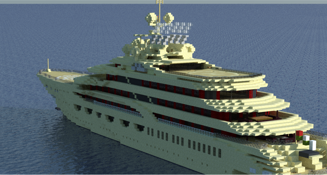 Mega Yacht "Dilbar" Minecraft Map