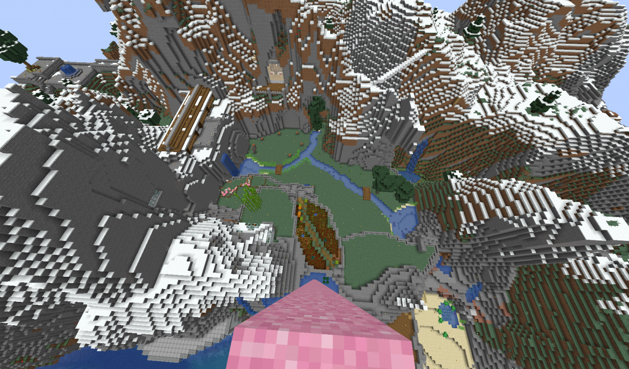 Sakura Garden with mini Zen garden Minecraft Map