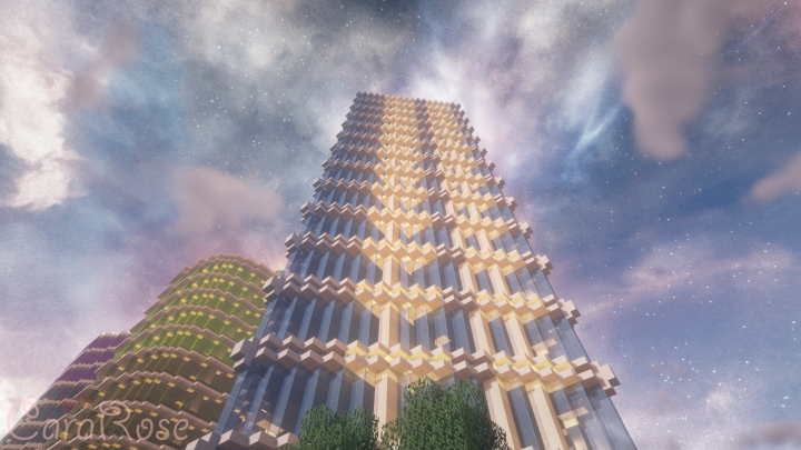 Diagonal Modern Skyscraper DT city #20 | Minecraft Timelapse Minecraft Map