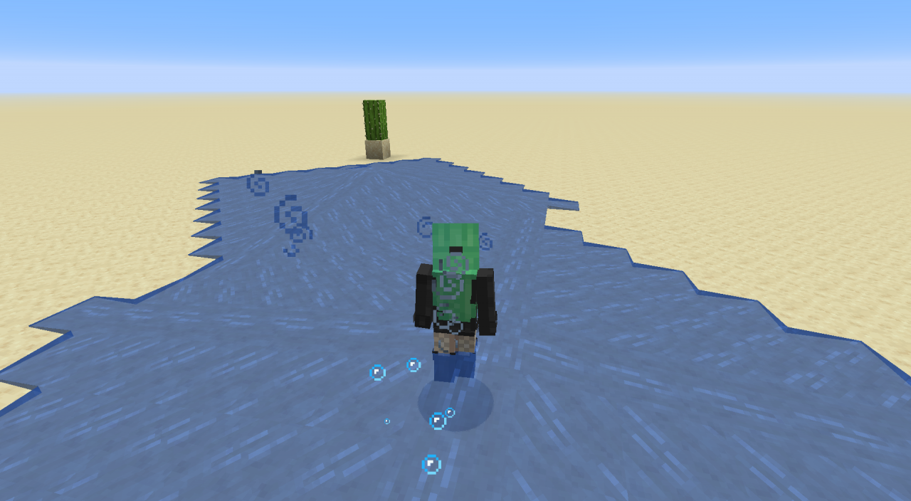 Wet effect after you leave water Minecraft Data Pack