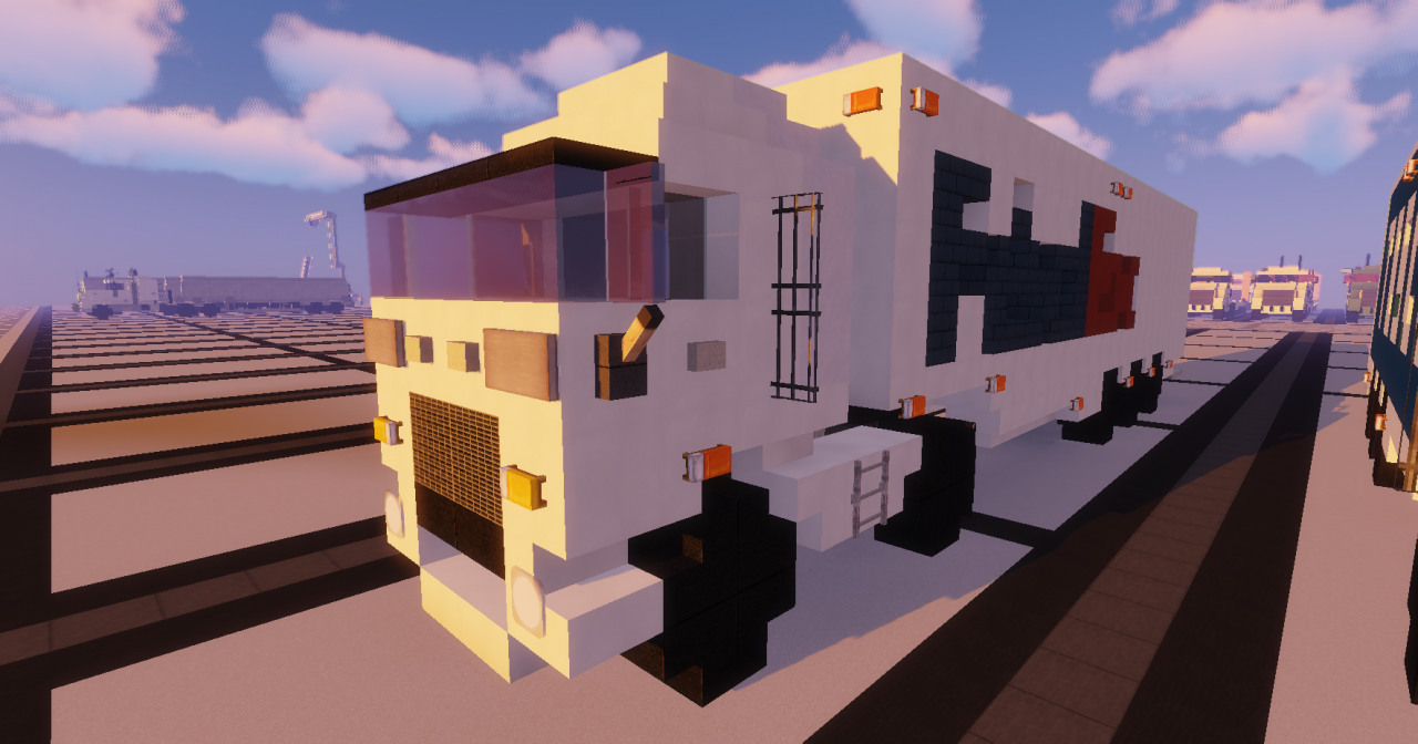 1.5:1 Scale Mercedes-Benz EUROPEAN Fedex Trucks Minecraft Map