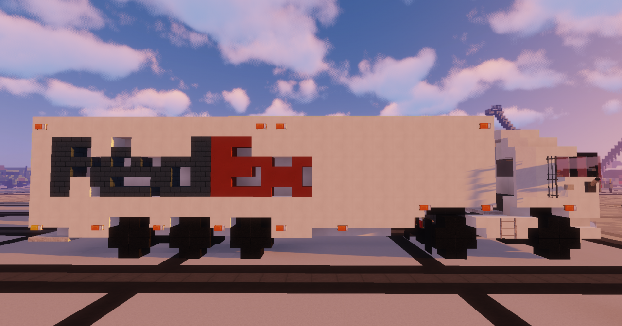 1.5:1 Scale Mercedes-Benz EUROPEAN Fedex Trucks Minecraft Map