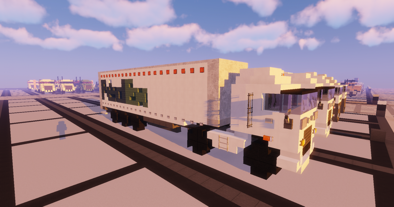 1.5:1 Scale Mercedes-Benz EUROPEAN Fedex Trucks Minecraft Map