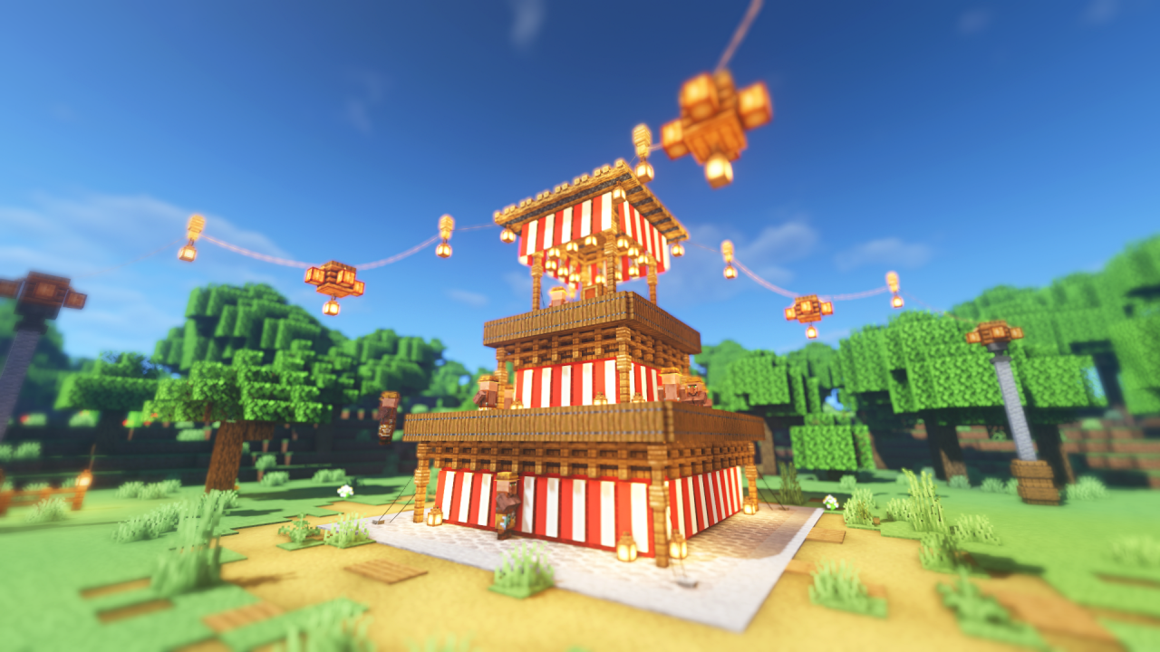 Japanese festival stage(yagura) Minecraft Map