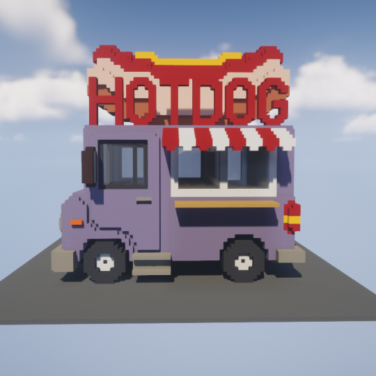 Retro Hot Dog Truck Minecraft Map