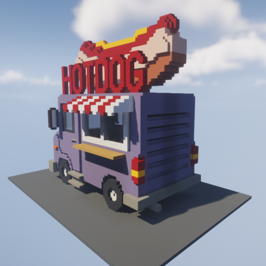 Retro Hot Dog Truck Minecraft Map