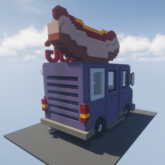 Retro Hot Dog Truck Minecraft Map