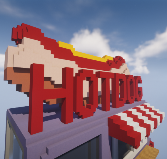 Retro Hot Dog Truck Minecraft Map