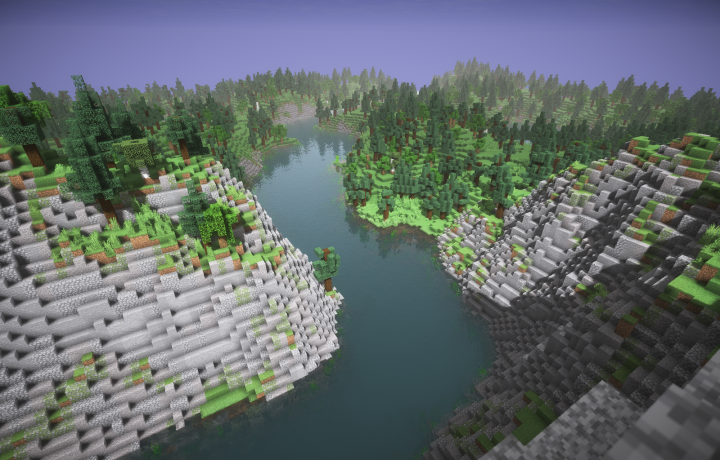 Mountainous Forests Minecraft Map