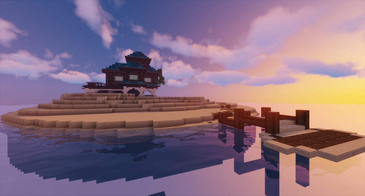 Single Build - Beach House Minecraft Map