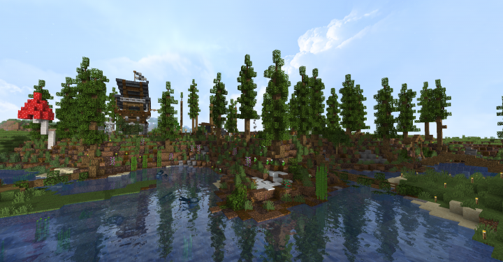 Temperate forest [Custom biome] Minecraft Map
