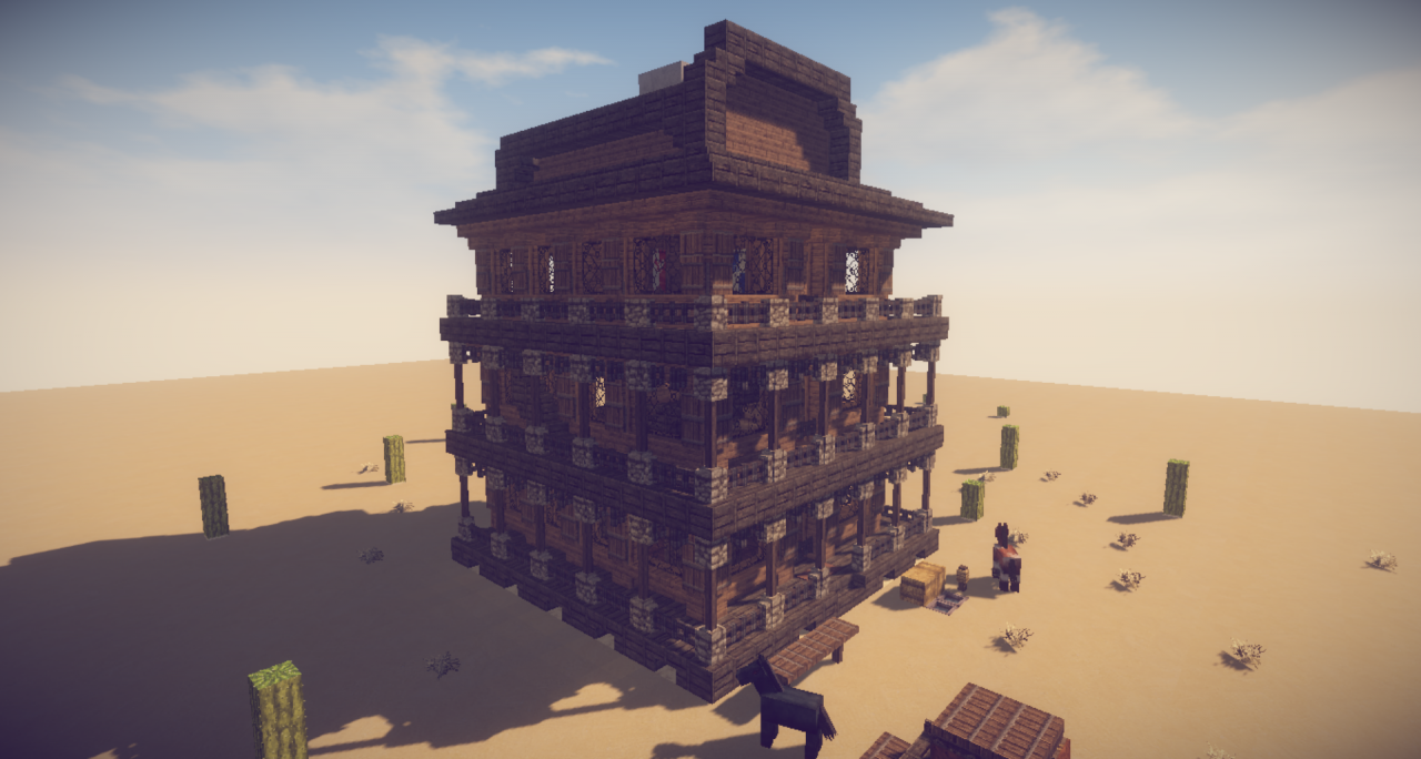 1 Chunk Western Saloon Minecraft Map