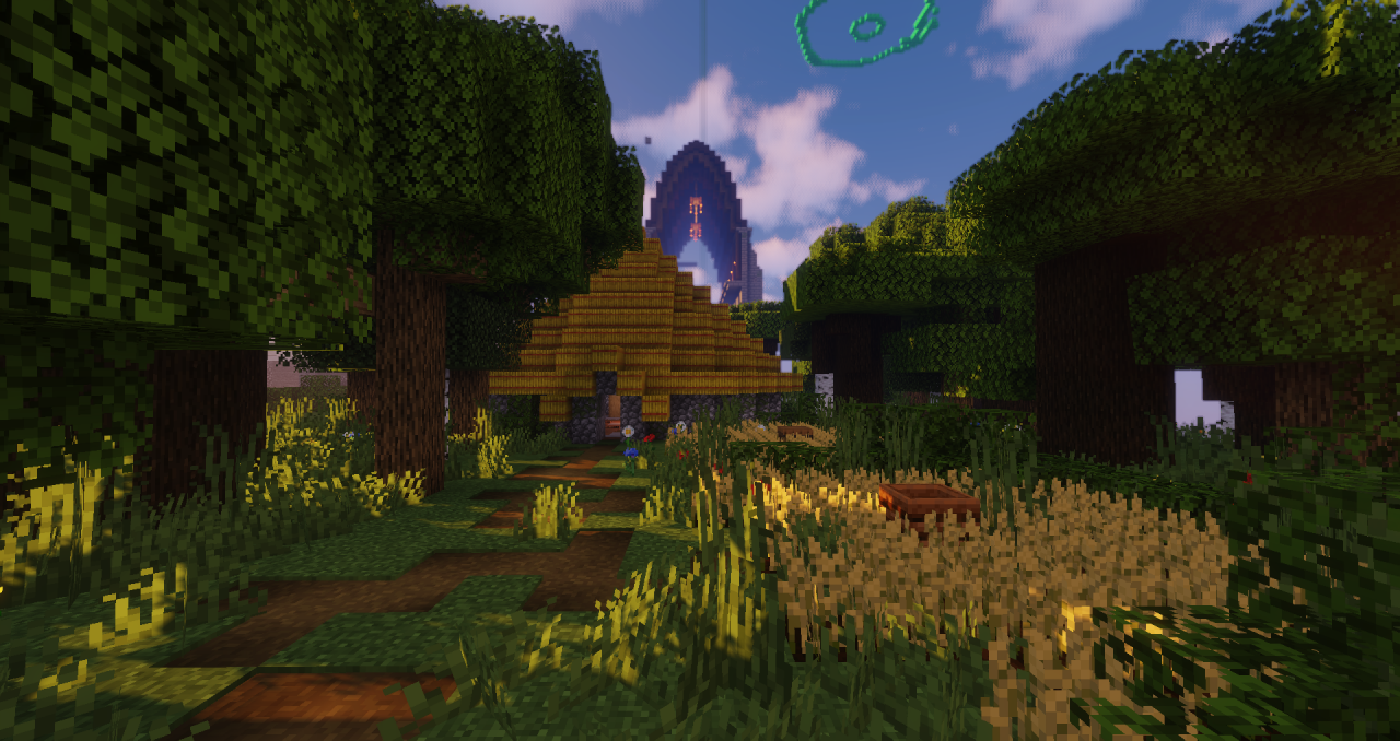 Iron Age circular house Minecraft Map