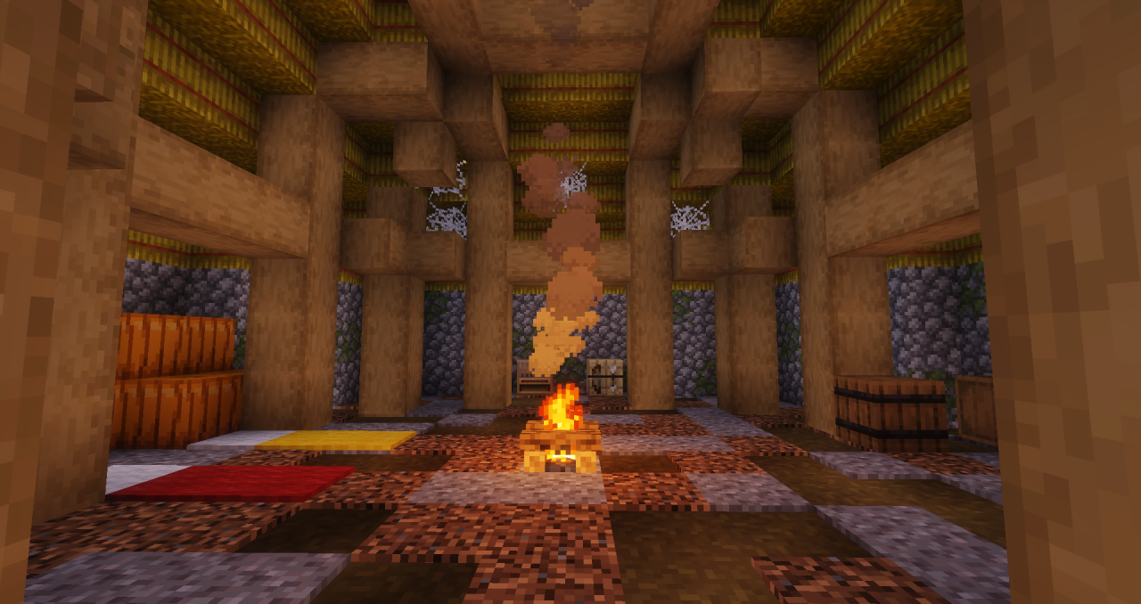 Iron Age circular house Minecraft Map