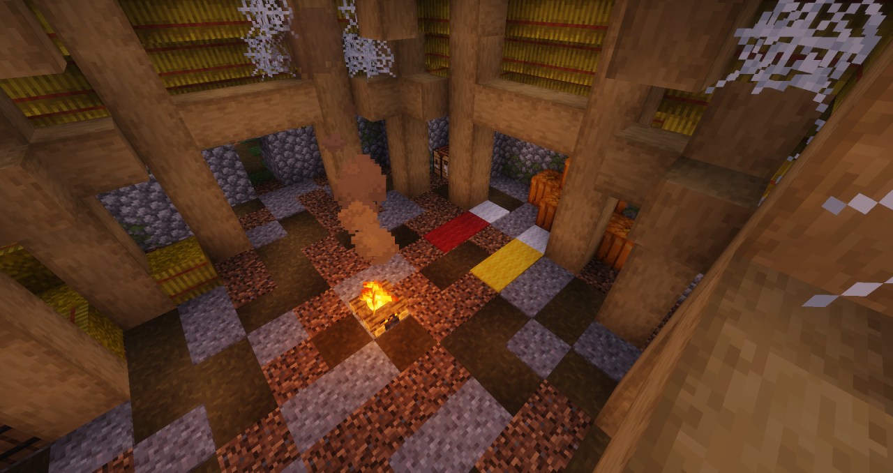 Iron Age circular house Minecraft Map