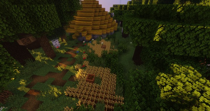 Iron Age circular house Minecraft Map