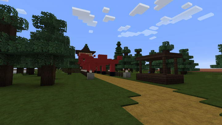 Japanese School and Town Minecraft Map