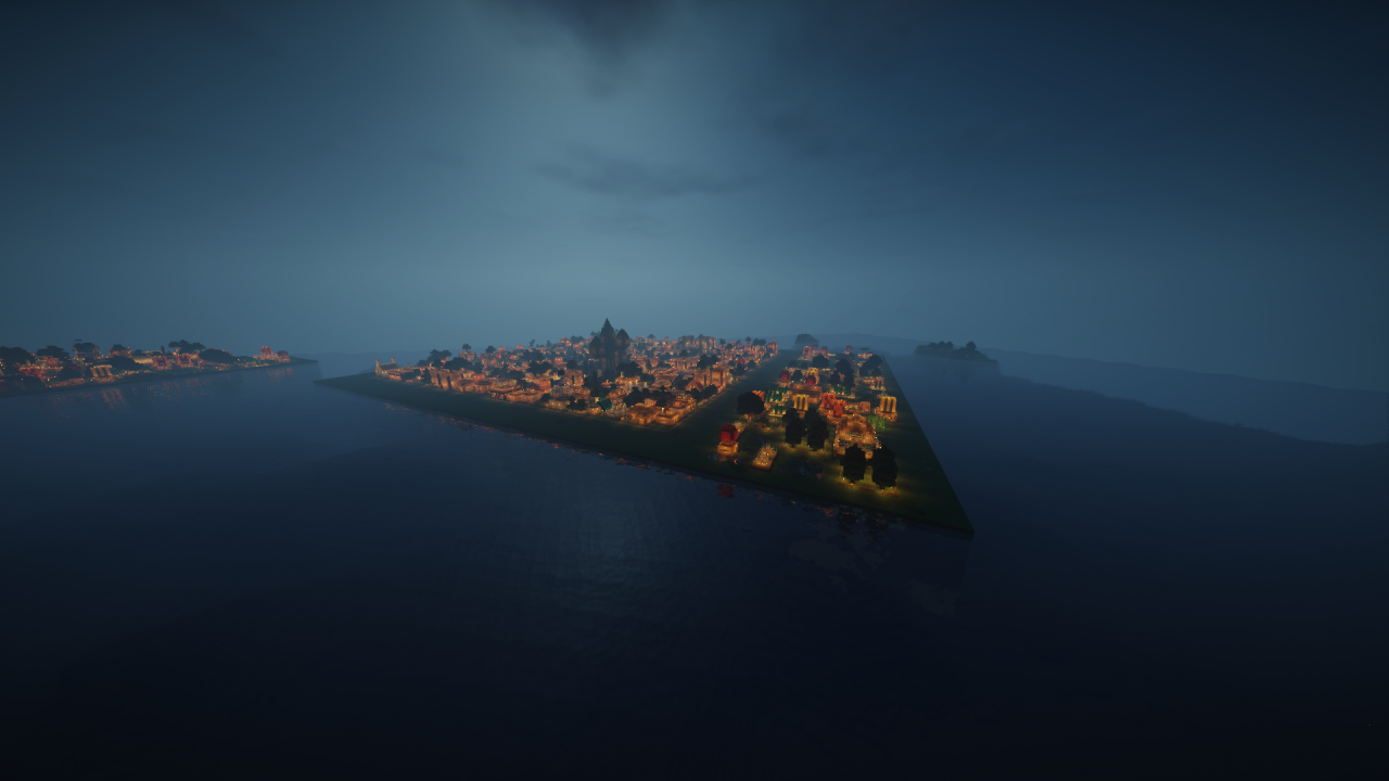 Burning Destroyed City Minecraft Map