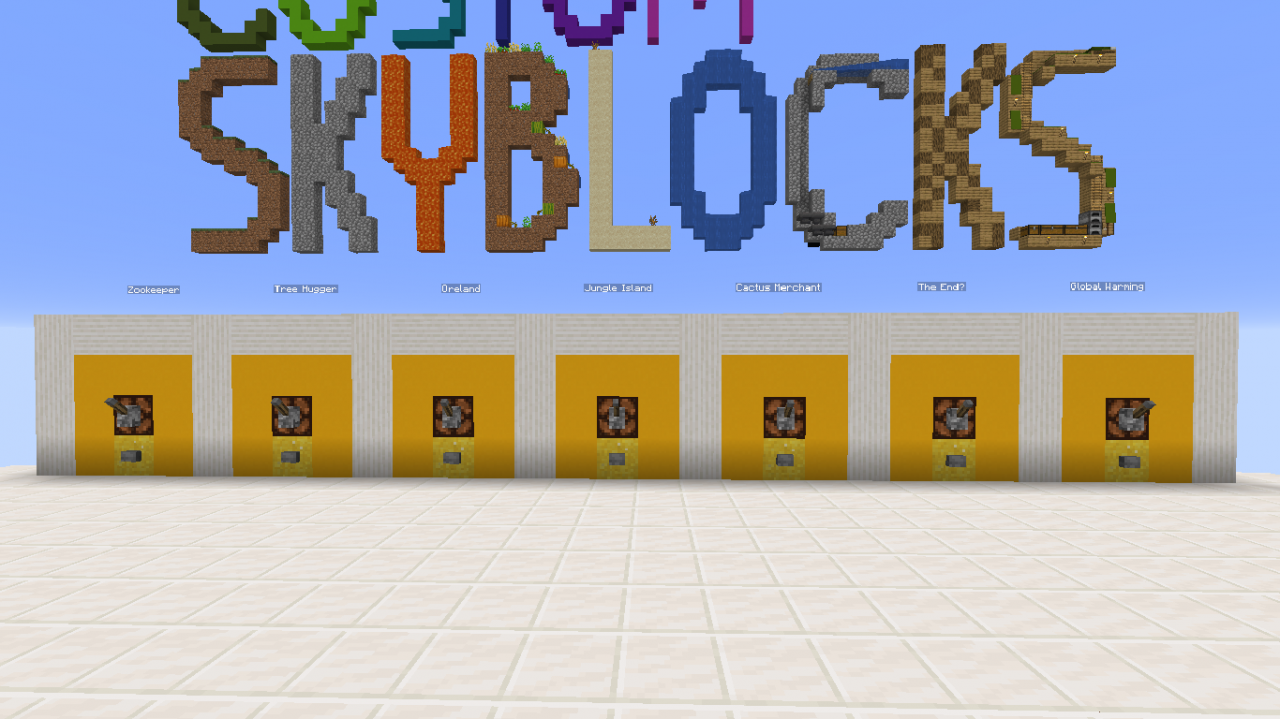 Custom Skyblocks Minecraft Map
