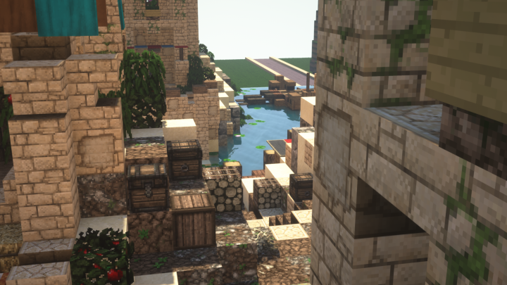 Middle Eastern Town: Varaqqez [Schematic Available!] Minecraft Map