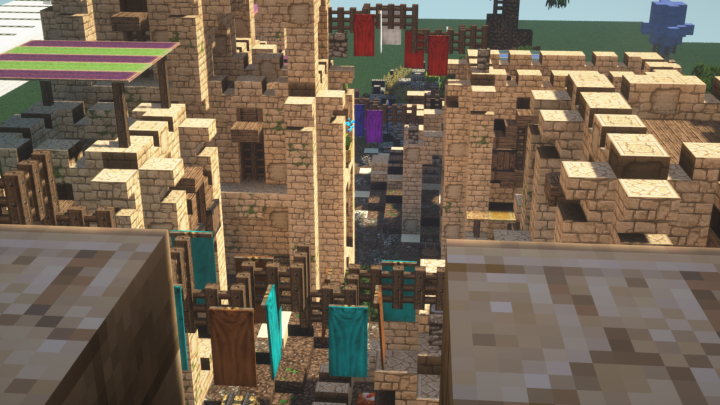 Middle Eastern Town: Varaqqez [Schematic Available!] Minecraft Map