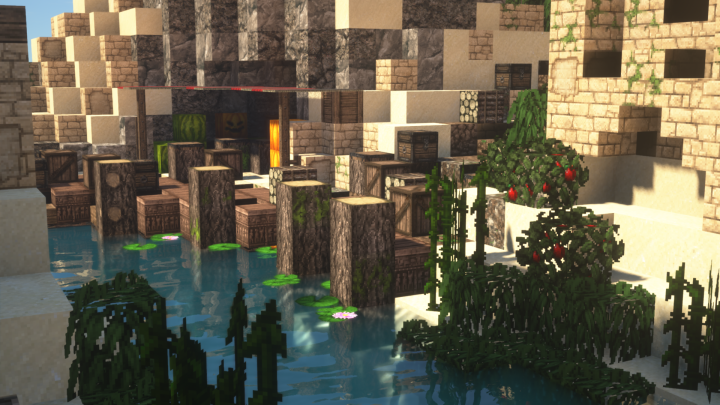 Middle Eastern Town: Varaqqez [Schematic Available!] Minecraft Map