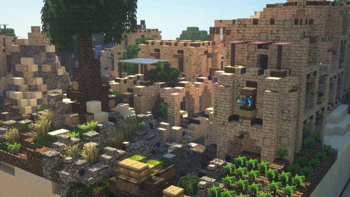 Middle Eastern Town: Varaqqez [Schematic Available!] Minecraft Map