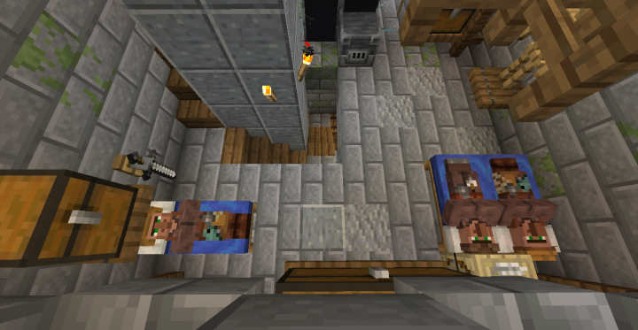 Illager Castle and Villager Castle Minecraft Map