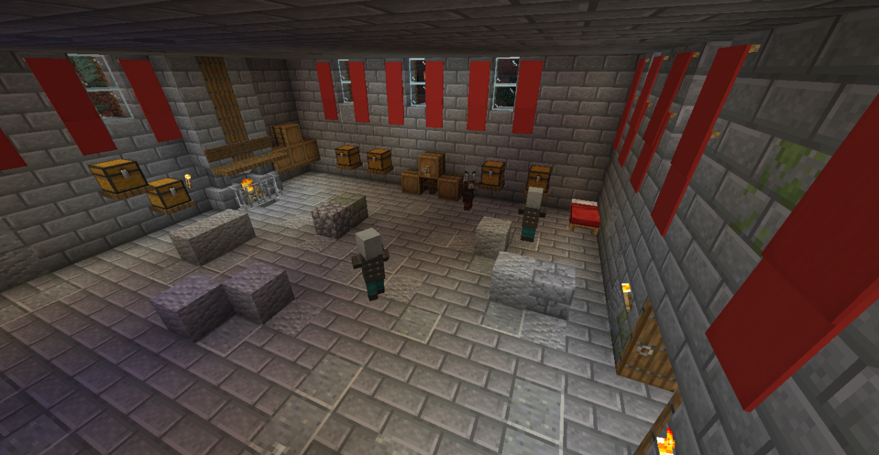 Illager Castle and Villager Castle Minecraft Map