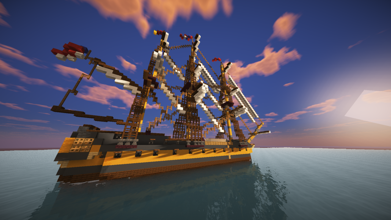HMS Surprise Frigate Minecraft Map