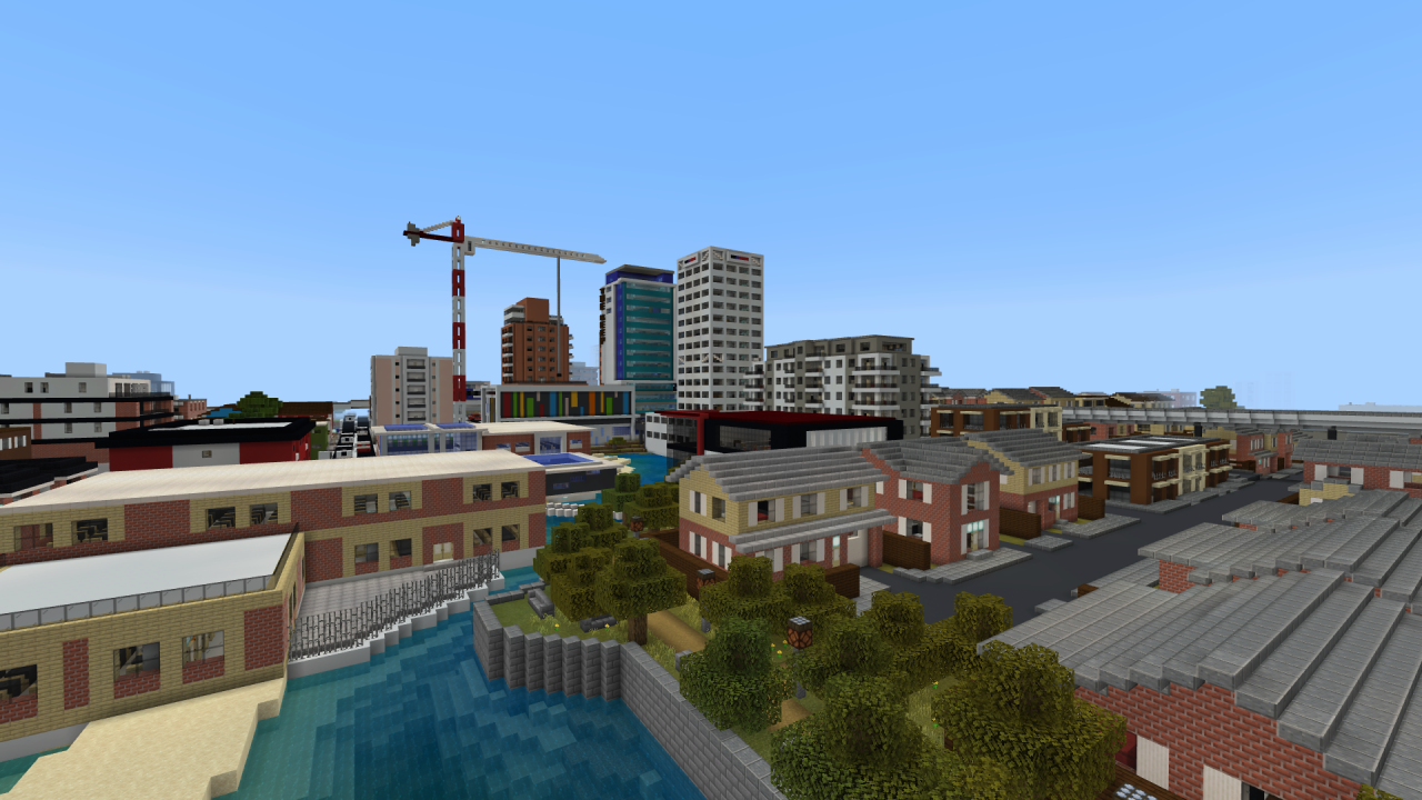 Cornerbrooke, suburb of Herchepshire (fictional city) Minecraft Map