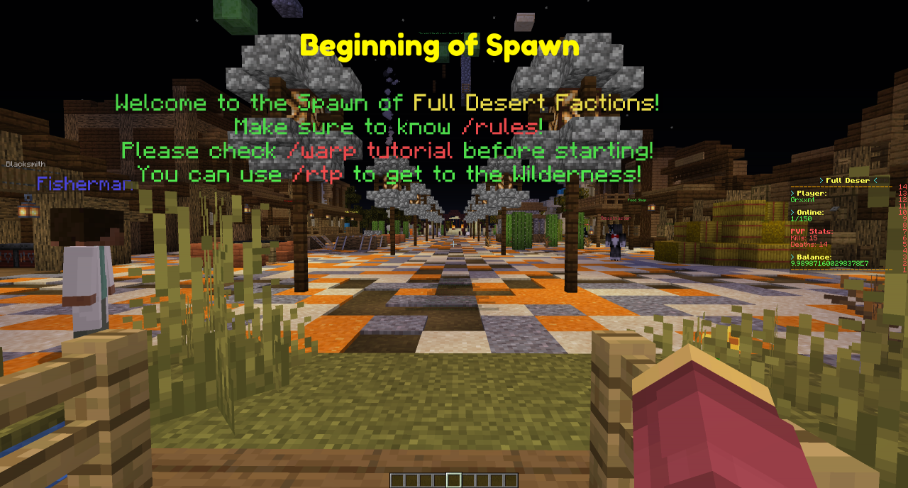 Full Desert Factions Minecraft Server
