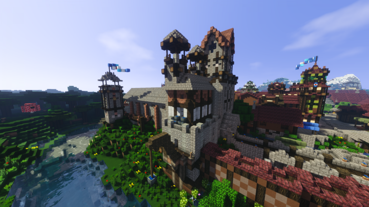 A medival fantasy world: Minecraft Worldcraft (project since 2013 ...