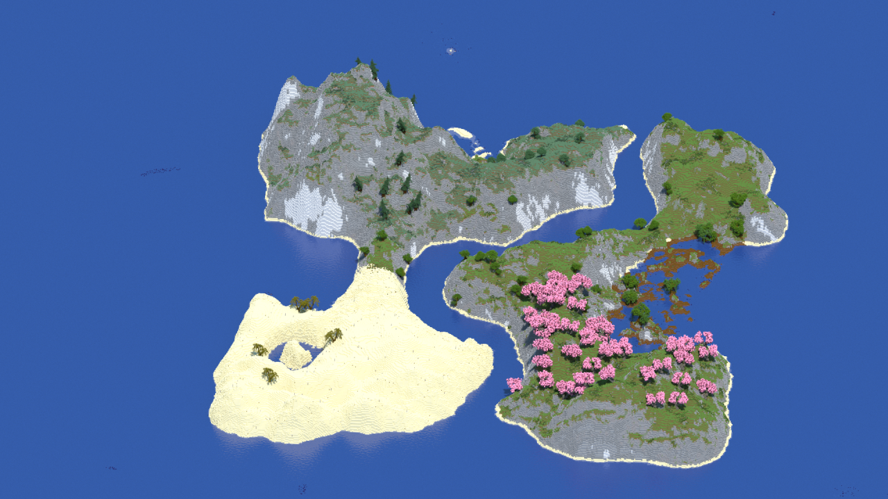 MultiBiomes Island Minecraft Map