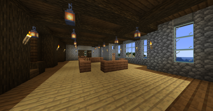 Seahall - Shingle-Style Oceanside Manor Minecraft Map