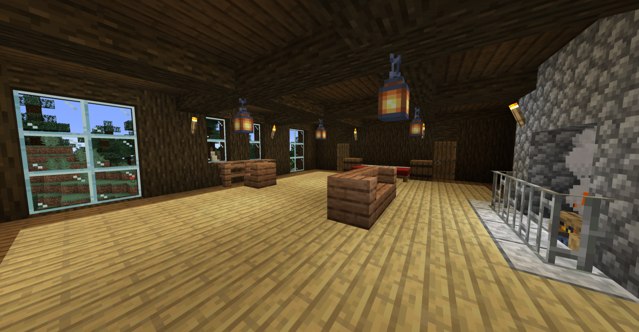 Seahall - Shingle-Style Oceanside Manor Minecraft Map