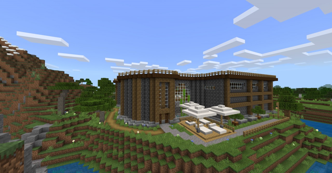 Spa (+village) showcase Minecraft Map