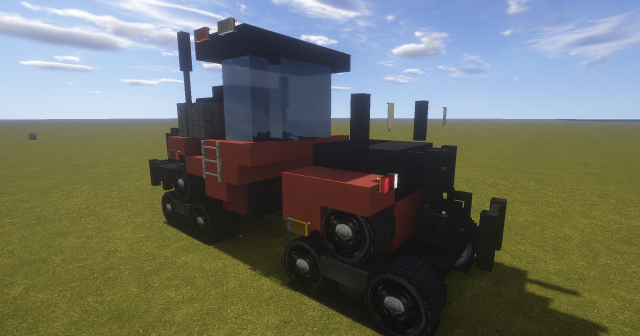 1.5:1 Scale Case 620 Quadtrac Farm tractor Minecraft Map