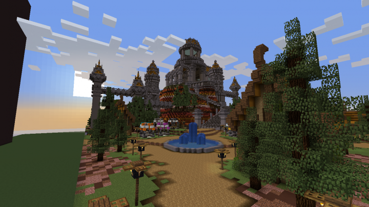 Castle Village Spawn Minecraft Map