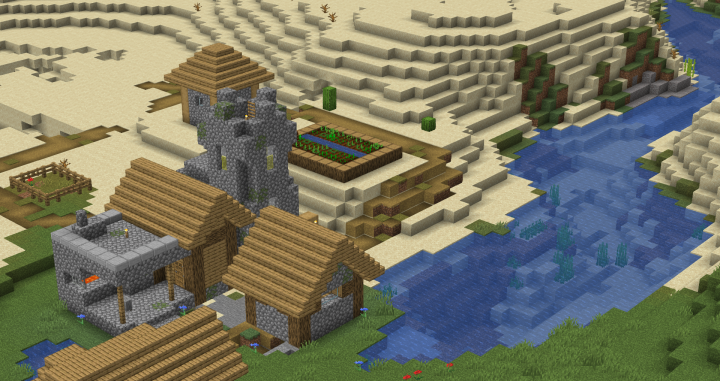 Seed: 3 Villages @Spawn Minecraft Map