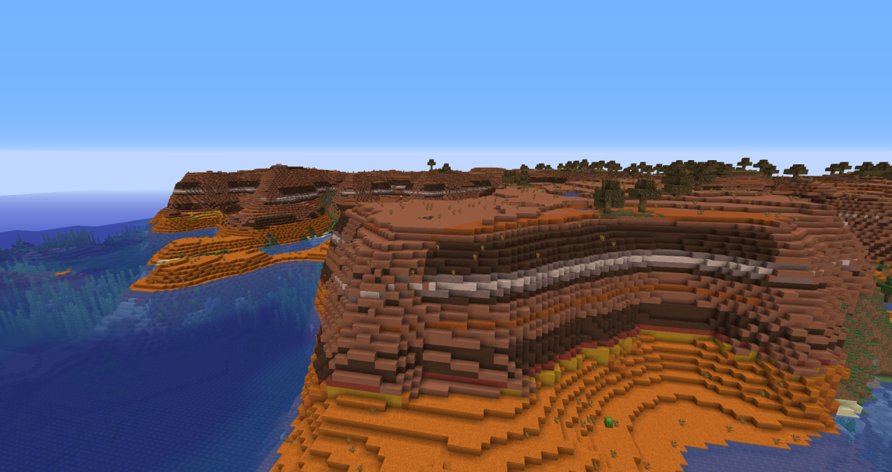 Seed: Mesabiome / Badlands @Spawn Minecraft Map