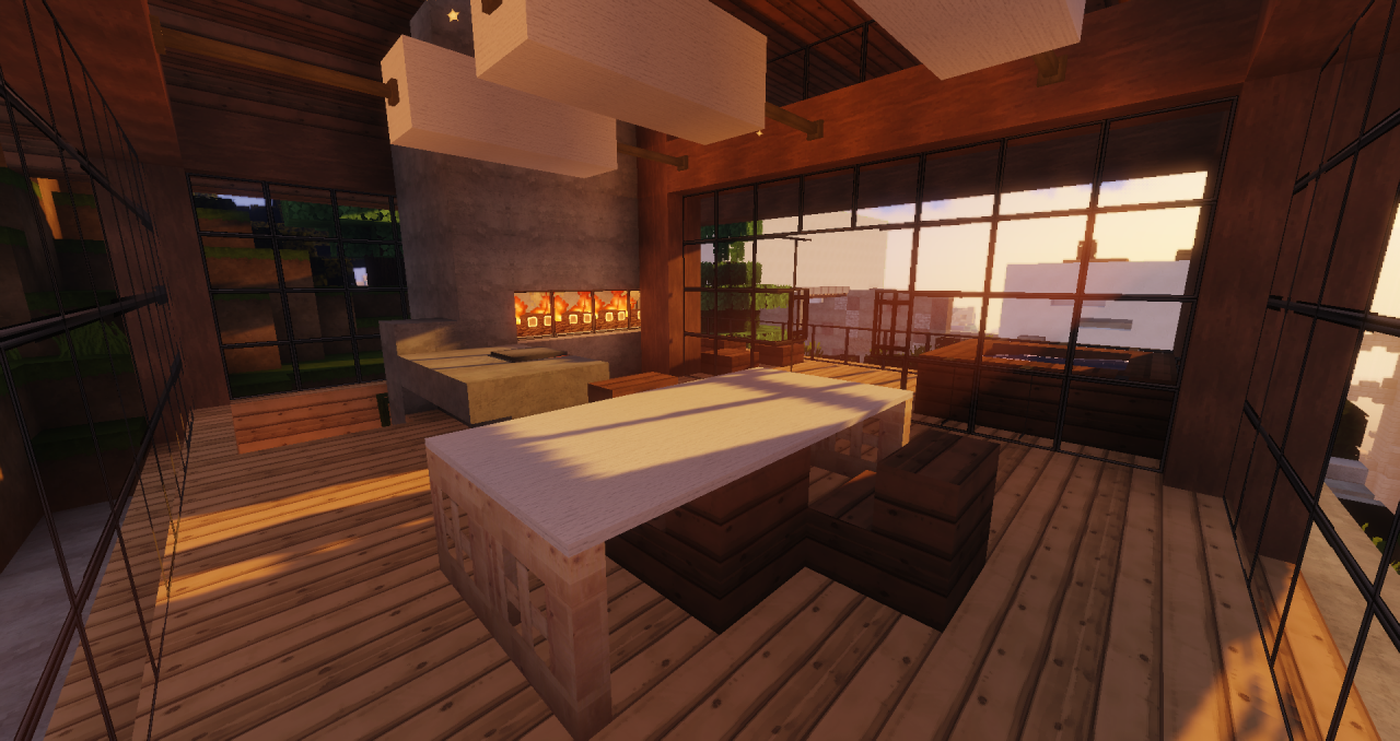 Modern Swiss Chalet Minecraft Map