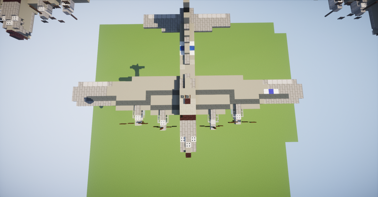 B-17 Flying Fortress | 1.5:1 scale Minecraft Map