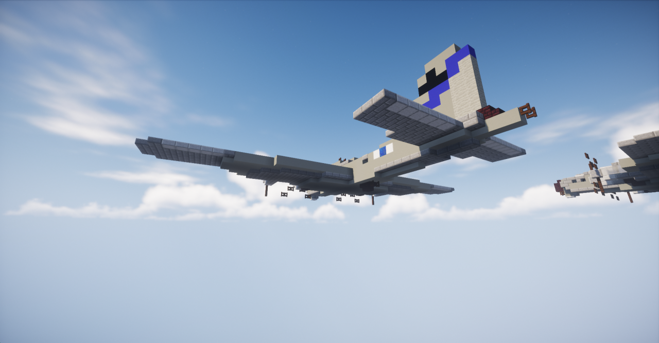 B-17 Flying Fortress | 1.5:1 scale Minecraft Map
