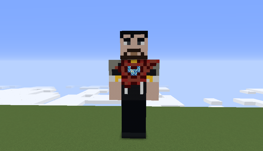 Tony Stark - Iron Man Statue with Animation Minecraft Map