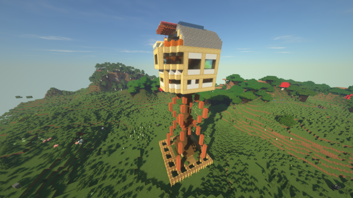 1.14.4 One Chunk Mega Mansion Minecraft Map