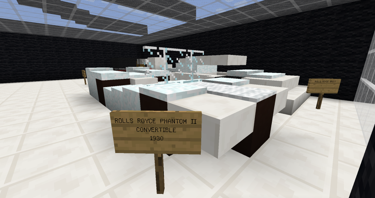 Rolls Royce dealership Minecraft Map