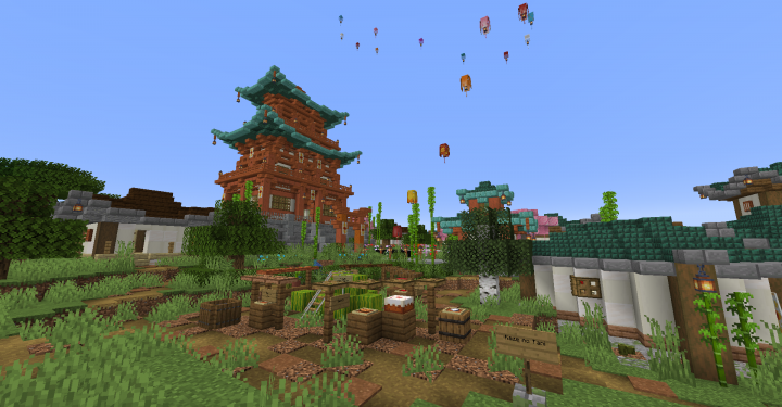 A Small Japanese / Asian Inspired Village [Java 1.14.4 free download ...
