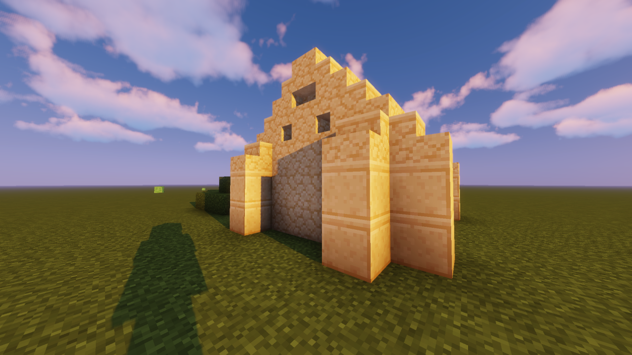 A Small Sandstone house. Minecraft Map