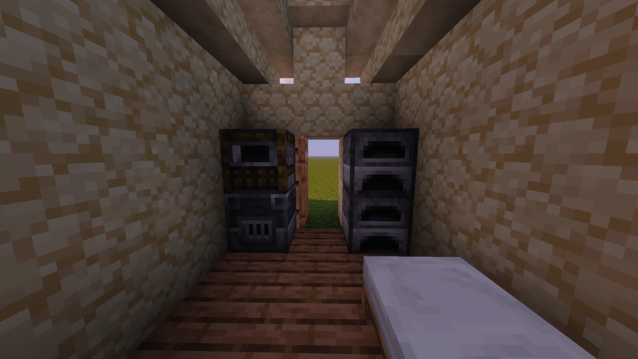 A Small Sandstone house. Minecraft Map